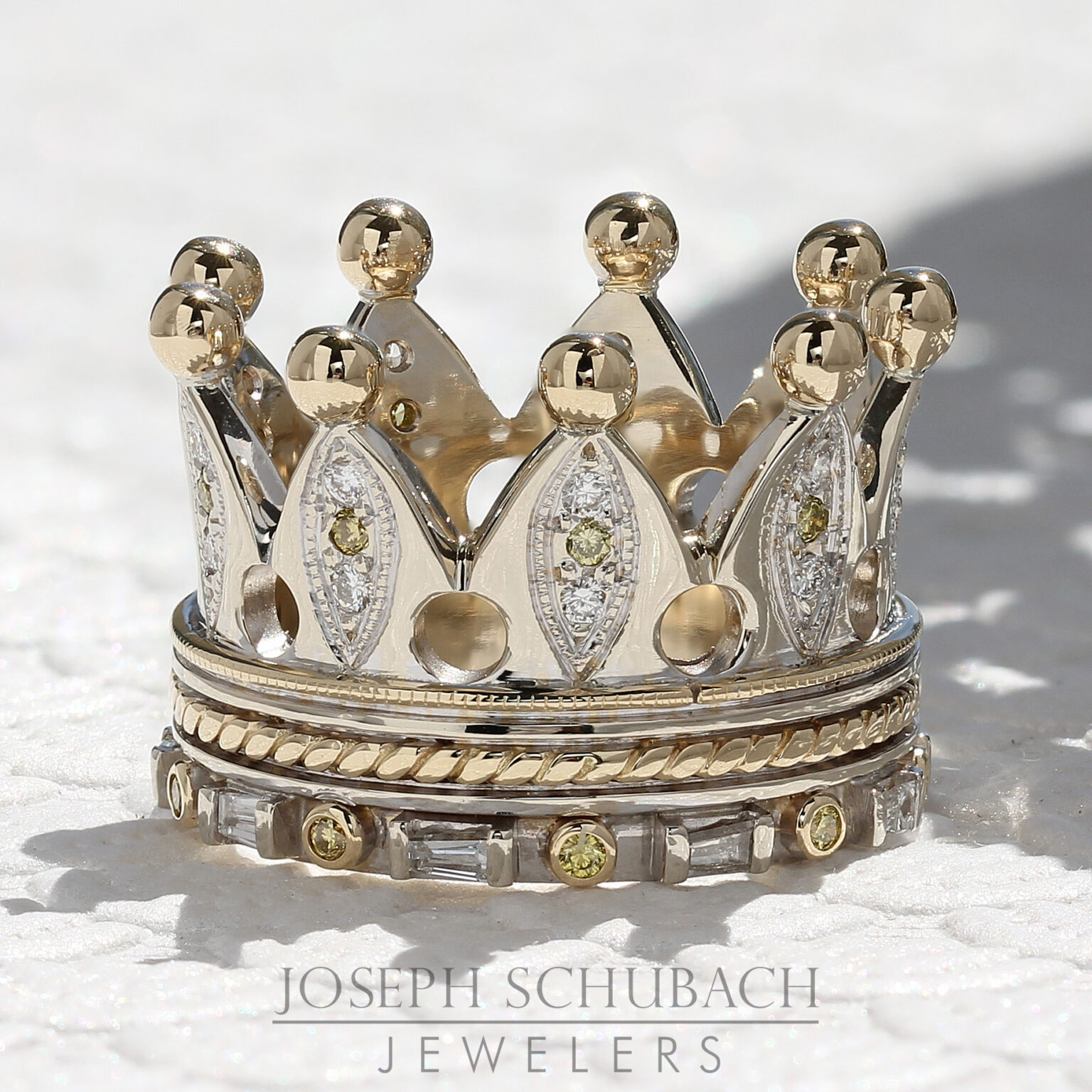 Custom Design Ring Shaped Like a Crown