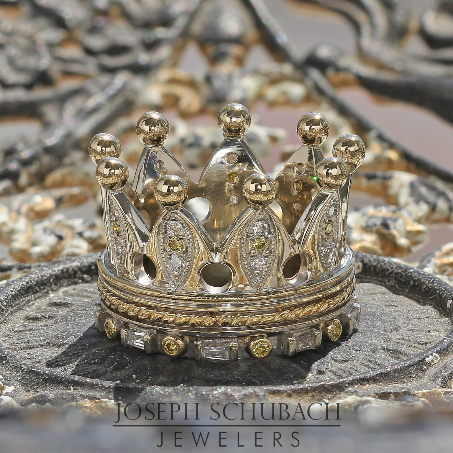 Custom Design Ring Shaped Like a Crown