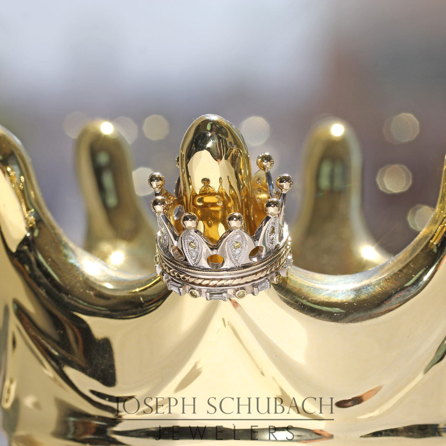 Custom Design Ring Shaped Like a Crown