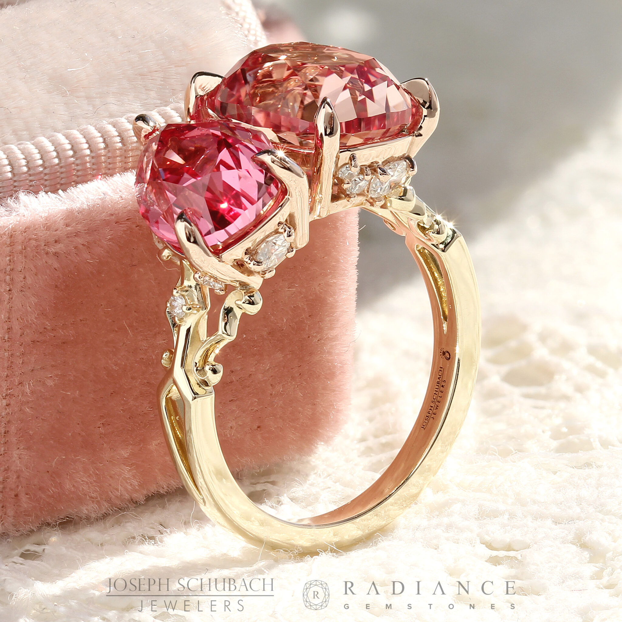 Padparadscha Party Ring ~ Custom Design Statement Ring by Joseph ...